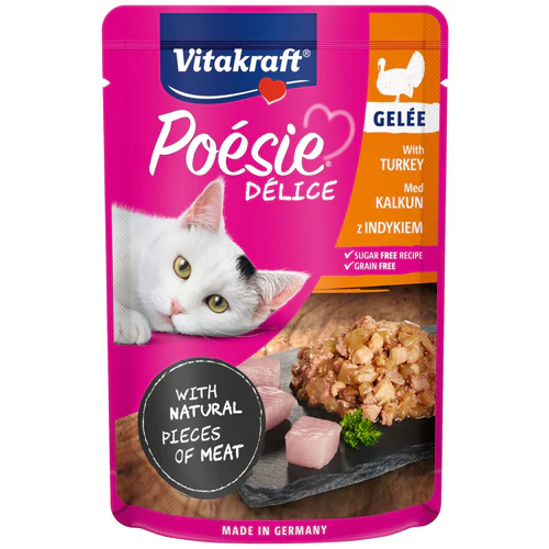 VITAKRAFT Posie Dlice, ćuretina u ukusnom želeu, za mačke, 85g