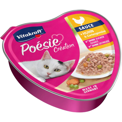 VITAKRAFT Posie Cration, piletina i povrće u sočnom sosu, za mačke, 85g