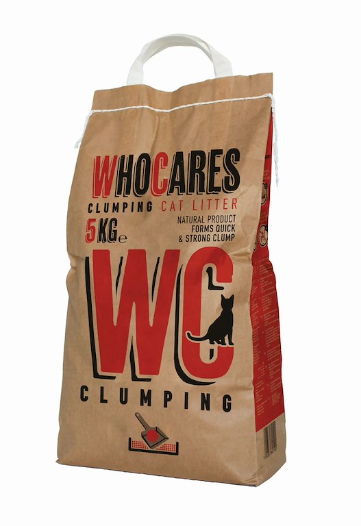 WHO CARES Clumping grudvajući mineralni posip za mačke, bez mirisa, 5kg