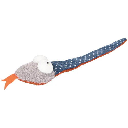 FLAMINGO Igračka za mačke Zmija, Plava, 30cm