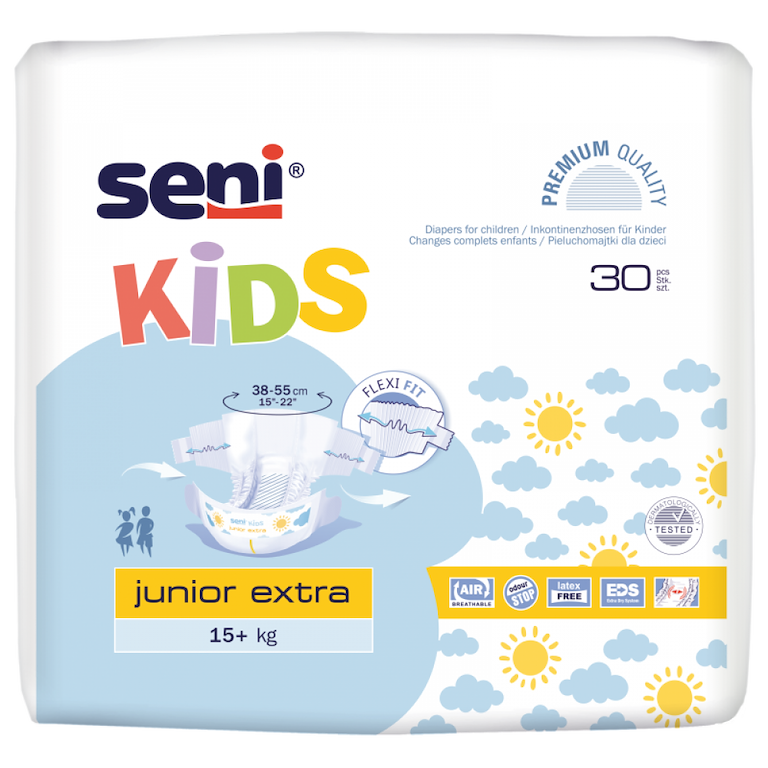 Seni pelene Kids Junior Extra od 15kg 30 komada