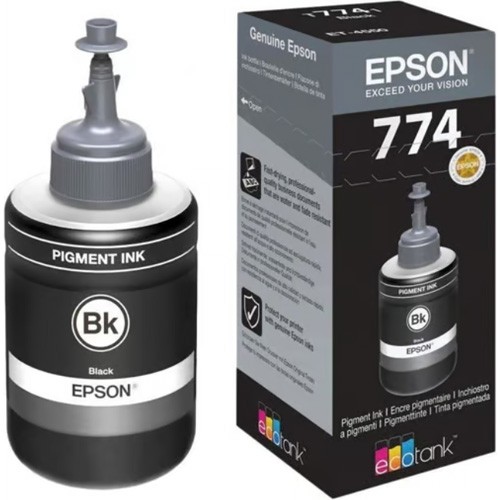 Epson Original Printer Ink/mastilo T7741 Pigment Black ink bottle 140ml | C13T77414A