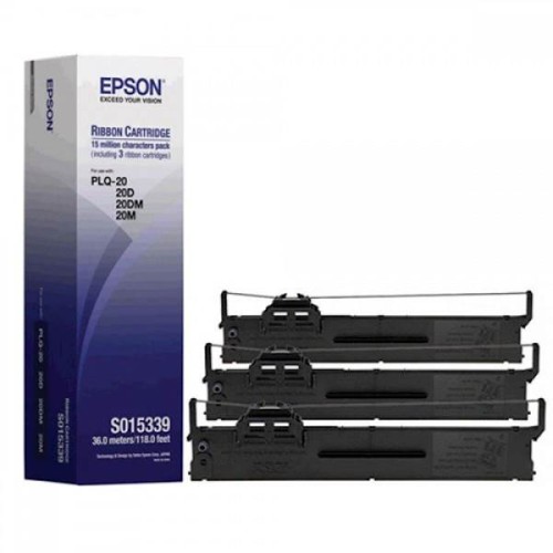 Epson SIDM Ribbon Blackn 3-kom | C13S015339