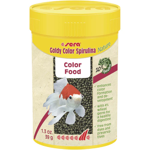 SERA Goldy Color Spirulina Nature hrana za zlatne ribice za boju