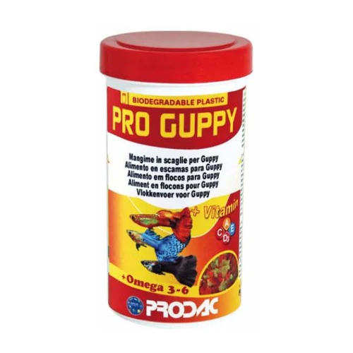 PRODAC Pro Guppy, hrana za gupike u listićima 20g/100ml