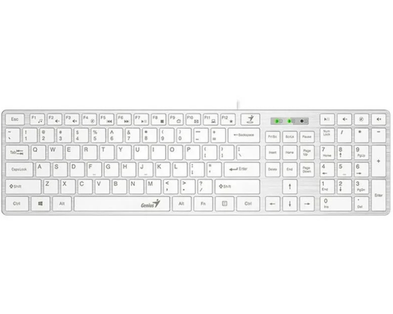 GENIUS SlimStar 126 USB YU bela tastatura