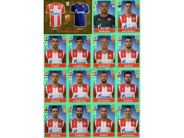 FIFA 365 2020 set sličica FK Crvena Zvezda