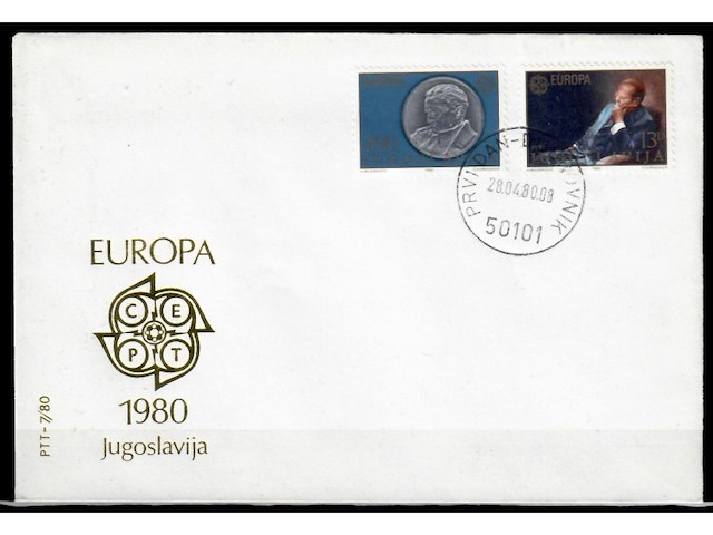 FDC 1980 EVROPA CEPT PEČAT DUBROVNIK