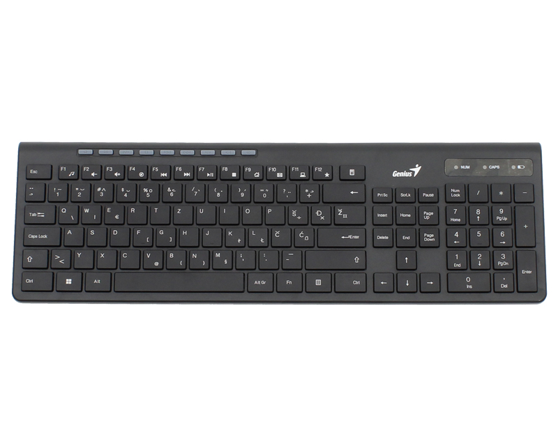 GENIUS SlimStar 7230 USB YU wireless crna tastatura