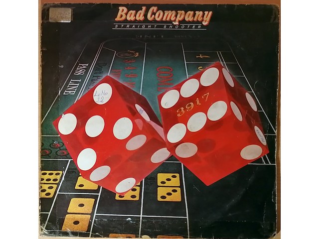 LP BAD COMPANY - Straight Shooter (1975) G+/VG-