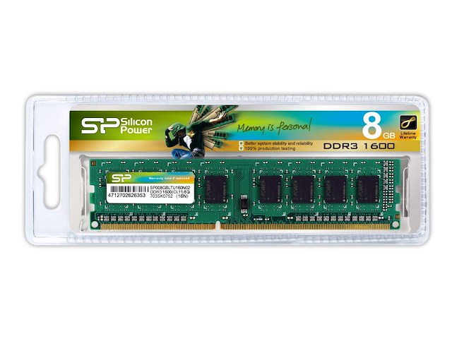 SILICON POWER 8GB, DDR3 1600Hz, Desktop