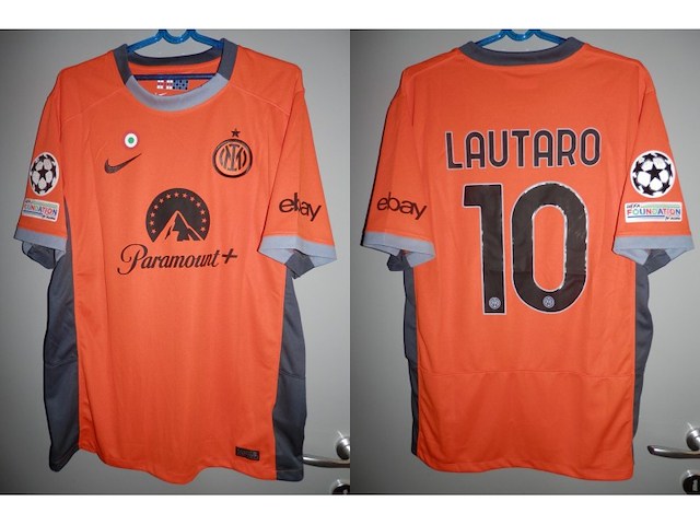Inter dres 2023-24 Lautaro Martinez 10 (Narandžasti)