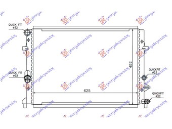 HLADNJAK MOTORA 1.2 TSI (62.5x45.2x34) VW TOURAN 10-15