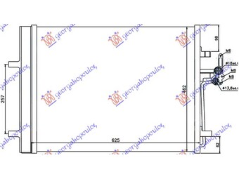 HLADNJAK KLIME BENZIN/DIZEL (59x47x1.6) VOLVO V70 13-