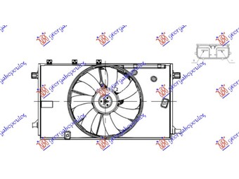 VENTILATOR KOMPLET (1.2 BENZIN) TOYOTA C-HR 19-