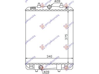 HLADNJAK MOTORA 1.4 HDi (37.4x32.6x16) TOYOTA AYGO 12-14