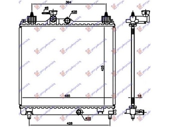 HLADNJAK MOTORA 1.2 BENZIN (425x485x16) SUZUKI IGNIS 16-20