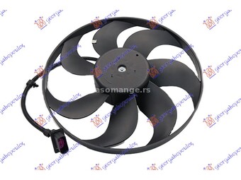 VENTILATOR (MOTOR+ELISA) (345mm) SKODA FABIA 10-14