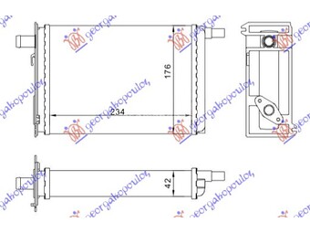 GREJAC KABINE (M) (+/-AC) (235x176) RENAULT TRAFIC 80-02