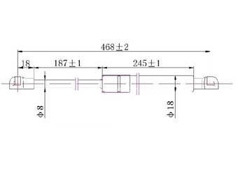 AMORTIZER GEPEK VRATA (469L-430N) PEUGEOT 208 15-19