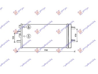 HLADNJAK KLIME BENZIN/DIZEL (610x290x12) MINI CLUBMAN (F54) 15-