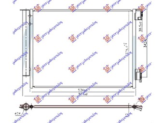 HLADNJAK KLIME BENZIN/DIZEL (510x395x12) RENAULT CAPTUR 20-