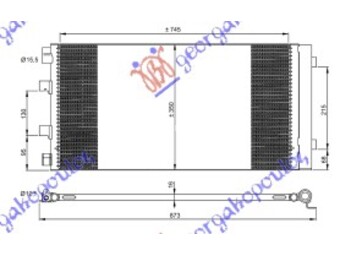 HLADNJAK KLIME 2.3 CDTi (79.5x35.5) OPEL MOVANO 19-21