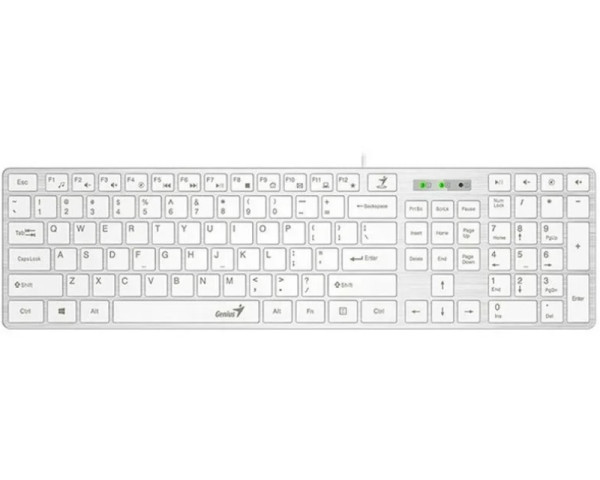 GENIUS SlimStar 126 USB YU bela tastatura