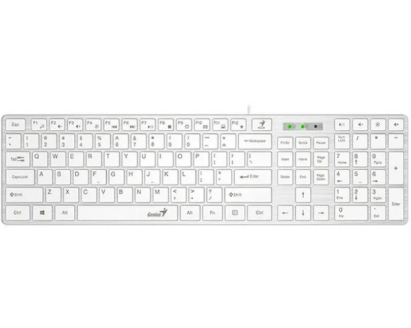 GENIUS SlimStar 126 USB YU bela tastatura