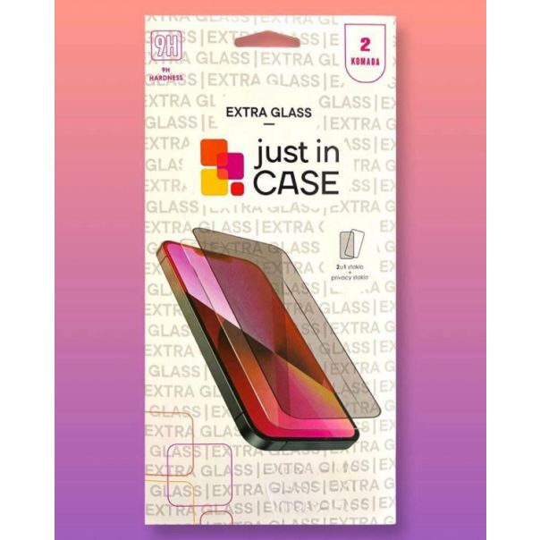 JUST IN CASE Zaštitna stakla 2u1 extra glass privacy za iPhone 15 Pro Max