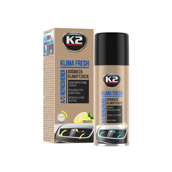 K2 Klima Fresh za čišćenje klima i osvežavanje vazduha 150ml
