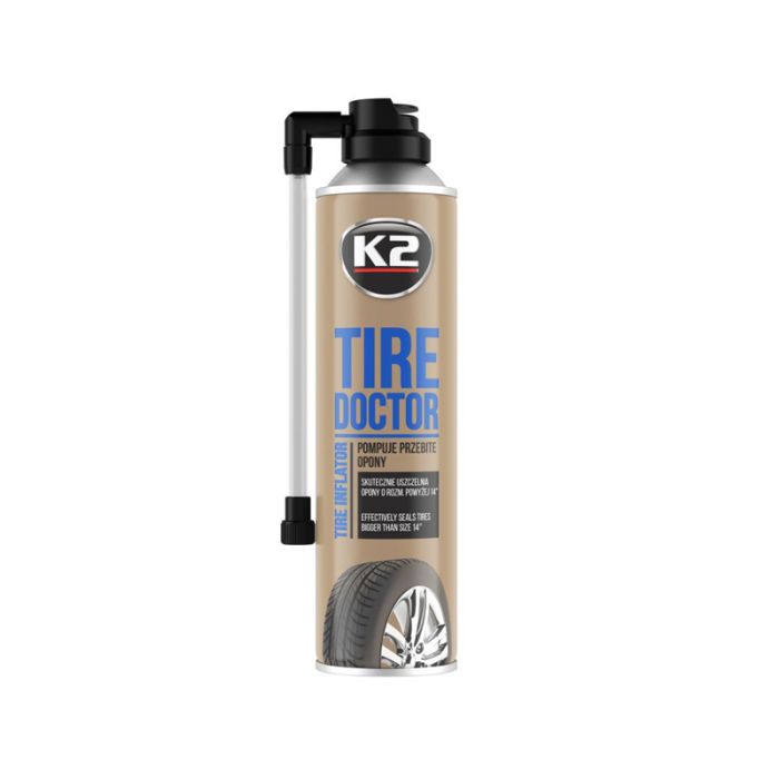 K2 Tire Doctor sprej za pumpanje guma 500ml