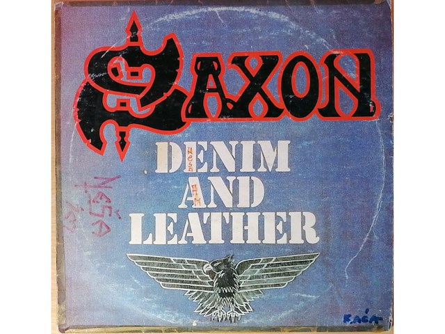 LP SAXON - Denim And Leather (1982) VG-, vrlo dobra