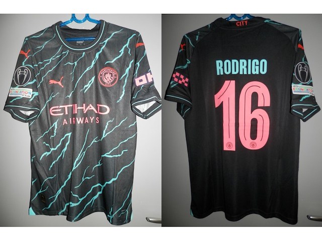 Manchester City dres 2023-24 Rodrigo 16 (Champions Leag