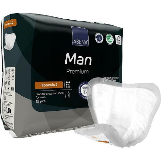 Abena Man premium formula 2 ulošci za inkontinenciju 15 kom