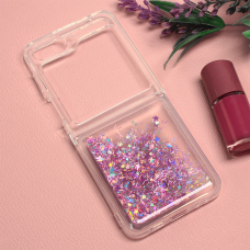 Futrola Glitter za Samsung F731B Galaxy Z Flip 5 5G pink