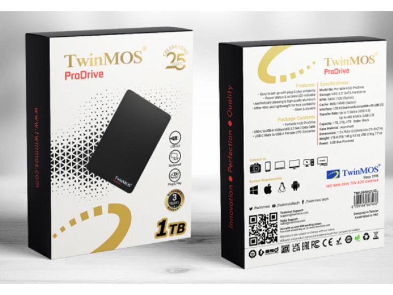 HDD E2.5″ TWINMOS 1TB USB3.0 TM1000GPD