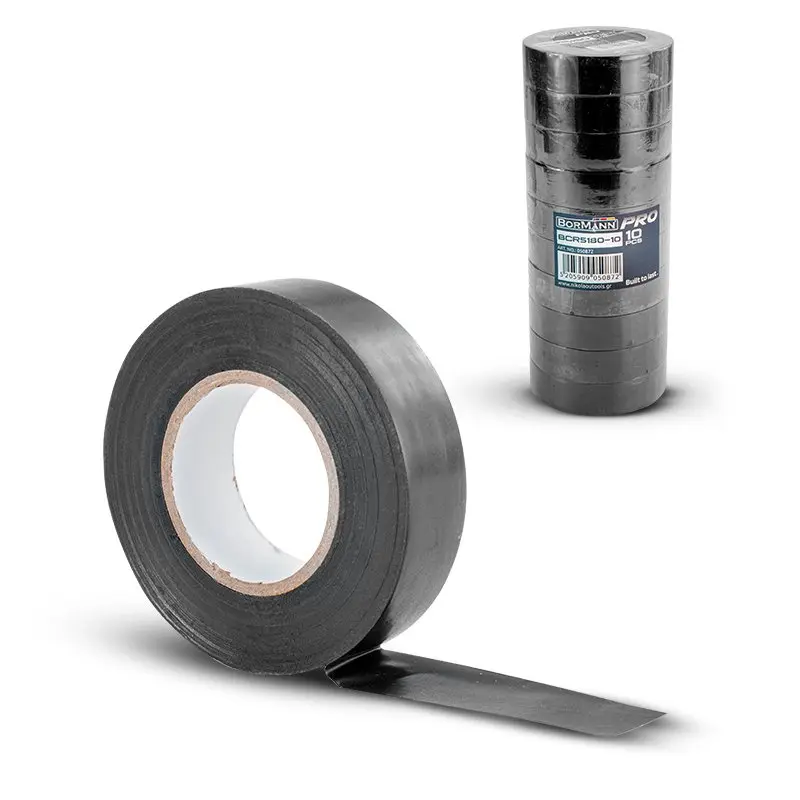 Izolir traka PVC crna – Bormann Pro – 0.15mmx19mmx20m