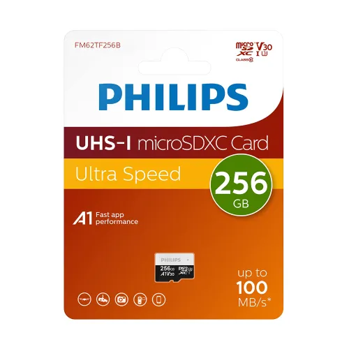 Memorijska kartica PHILIPS Micro SD 256GB V30 ULTRA SPEED (FM62TF256B/93) (MS)