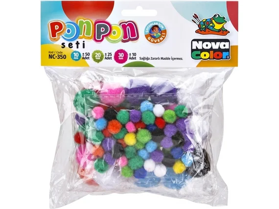 Nova Color Kreativa Ponpon mix klasik NC-350