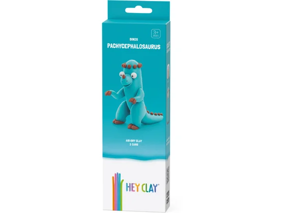 Hey Clay Glina Dinos Pachycephalosaurus 3kom