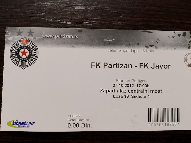 Partizan-Javor 7.10.2012