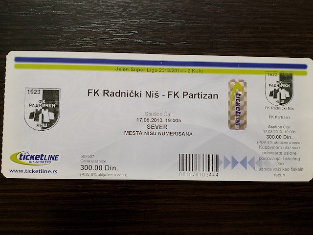 Radnički Niš-Partizan 17.8.2013