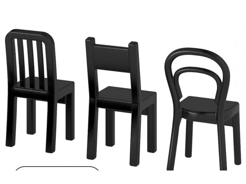 IKEA 3 stolice kuke (civiluk, drzaci) - novo