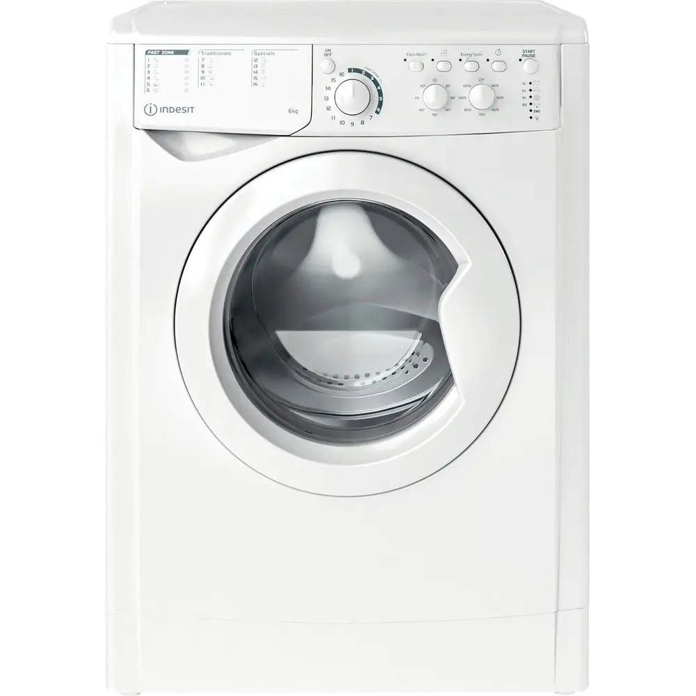 Indesit EWSC61251WEUN, Mašina za pranje veša, 6 kg
