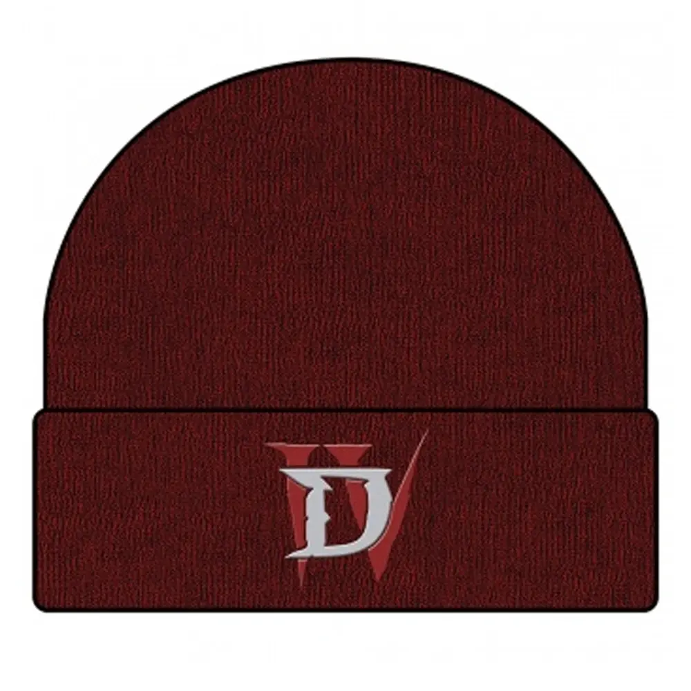 JINX Muška kapa Diablo IV A New Threat Beanie Dark Red