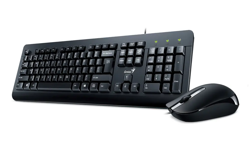 Genius KM-160 tastatura USB QWERTY Engleski Crno