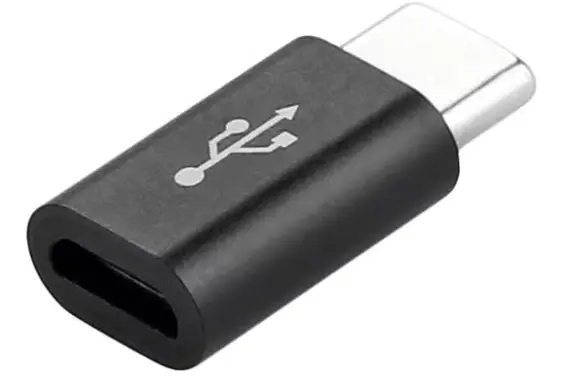 E-GREEN Adapter USB 3.1 tip C (M) - Micro USB (F) crni