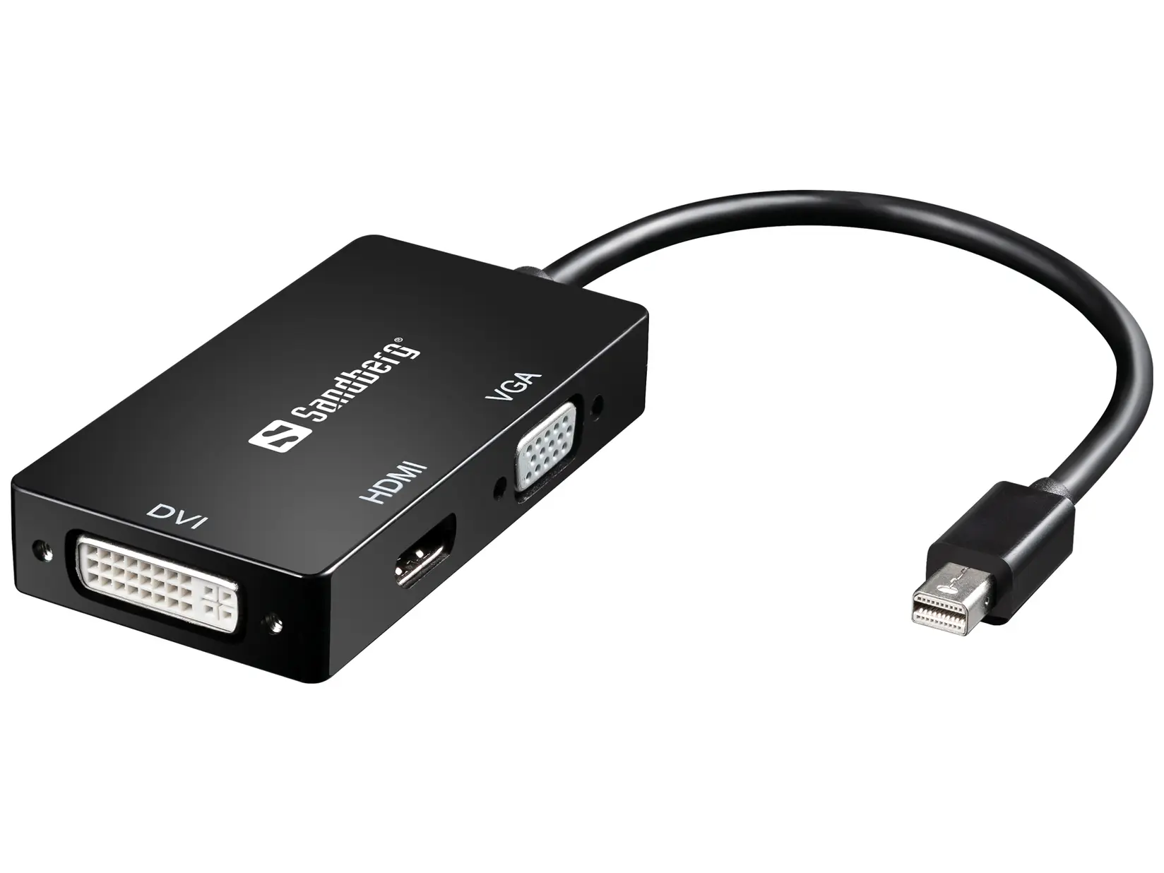 SANDBERG Adapter Mini DisplayPort - HDMI/DVI/VGA 509-12 crni