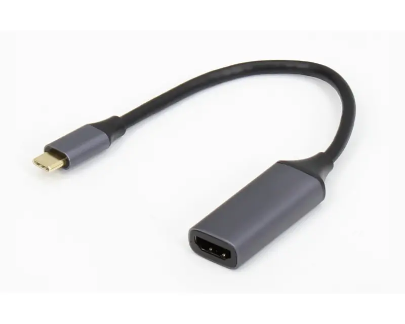 E-GREEN Adapter USB 3.1 tip C (M) - HDMI 2.0 (F) sivi